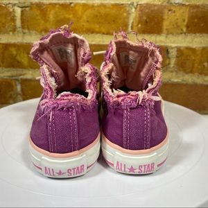 Converse | Shoes | Kids Converse Low Pink Frayed Desgin | Poshmark